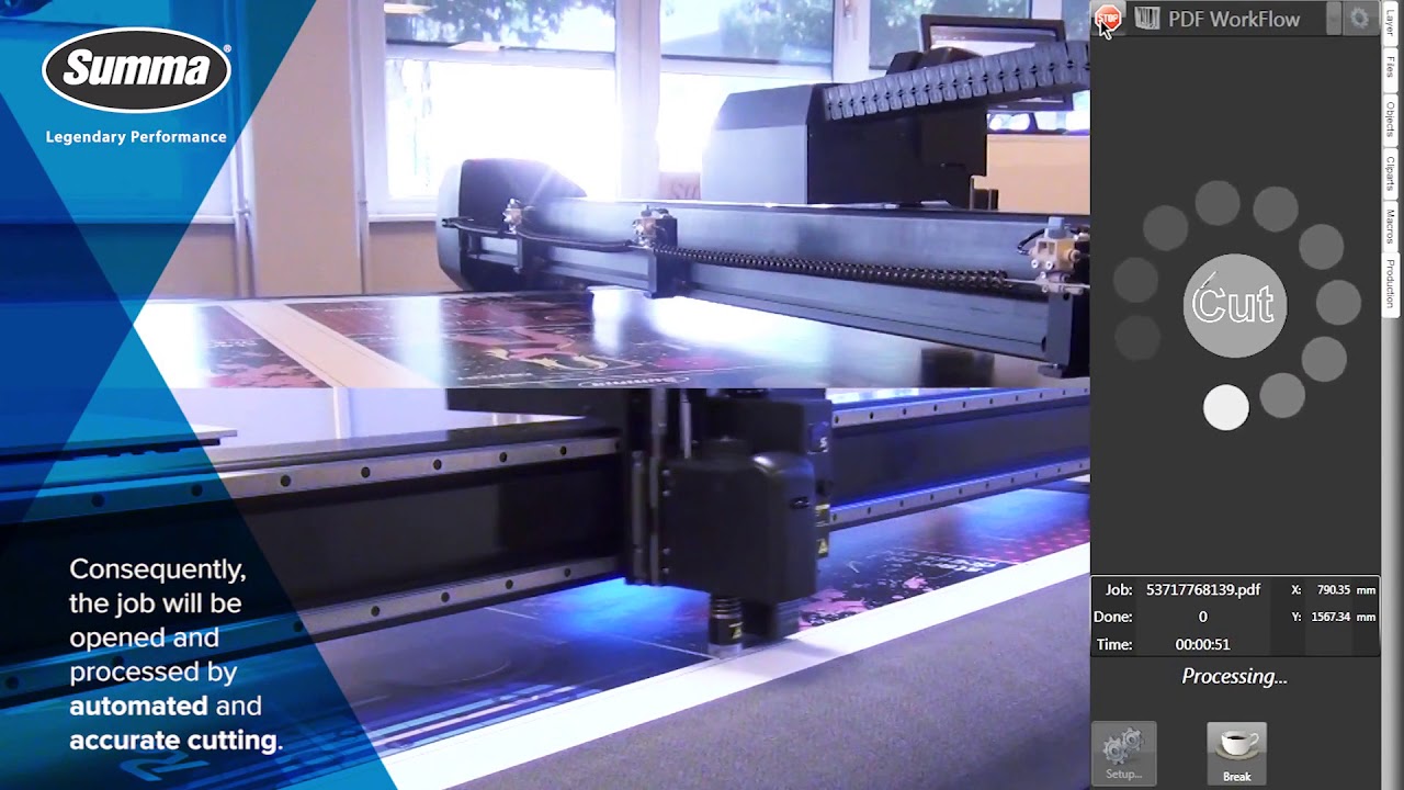 Summa F Series - F1612 Barcode Workflow - YouTube