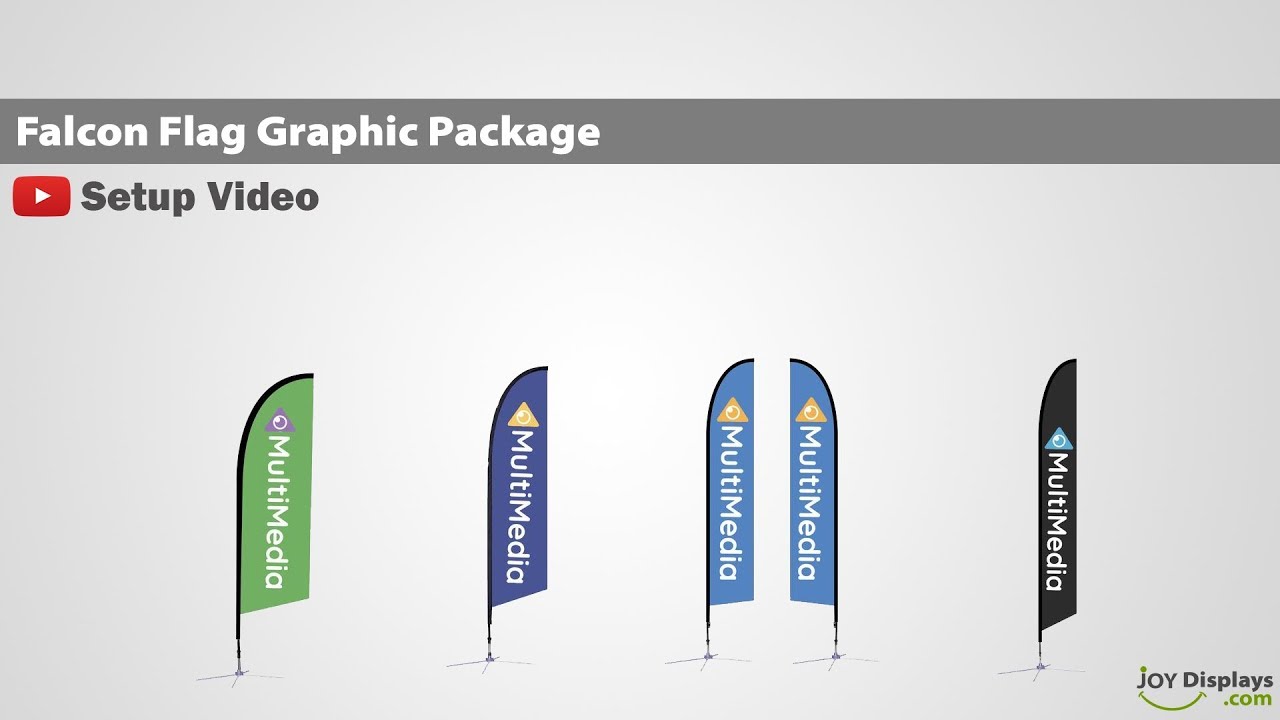 Falcon Outdoor Flag with Spike Base - YouTube