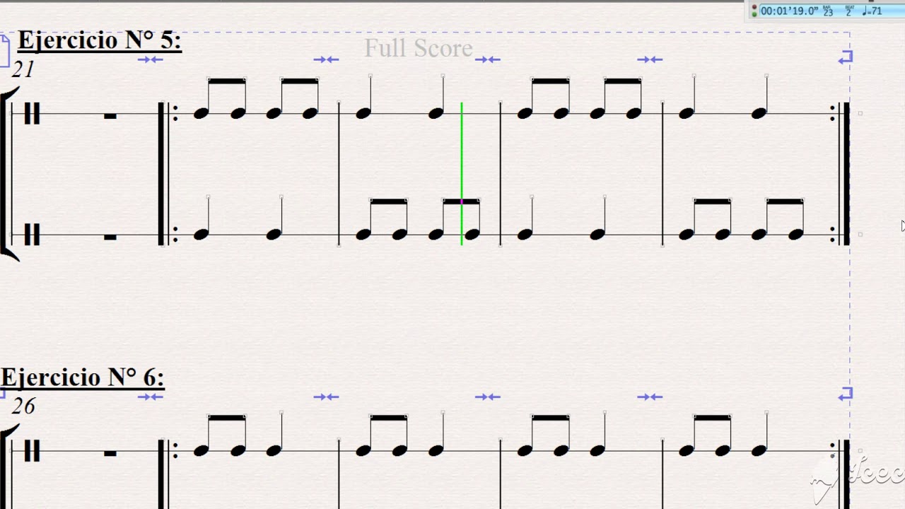Ejercicios Rítmicos a Dos Manos (Ejercicios 1 - 9) - YouTube