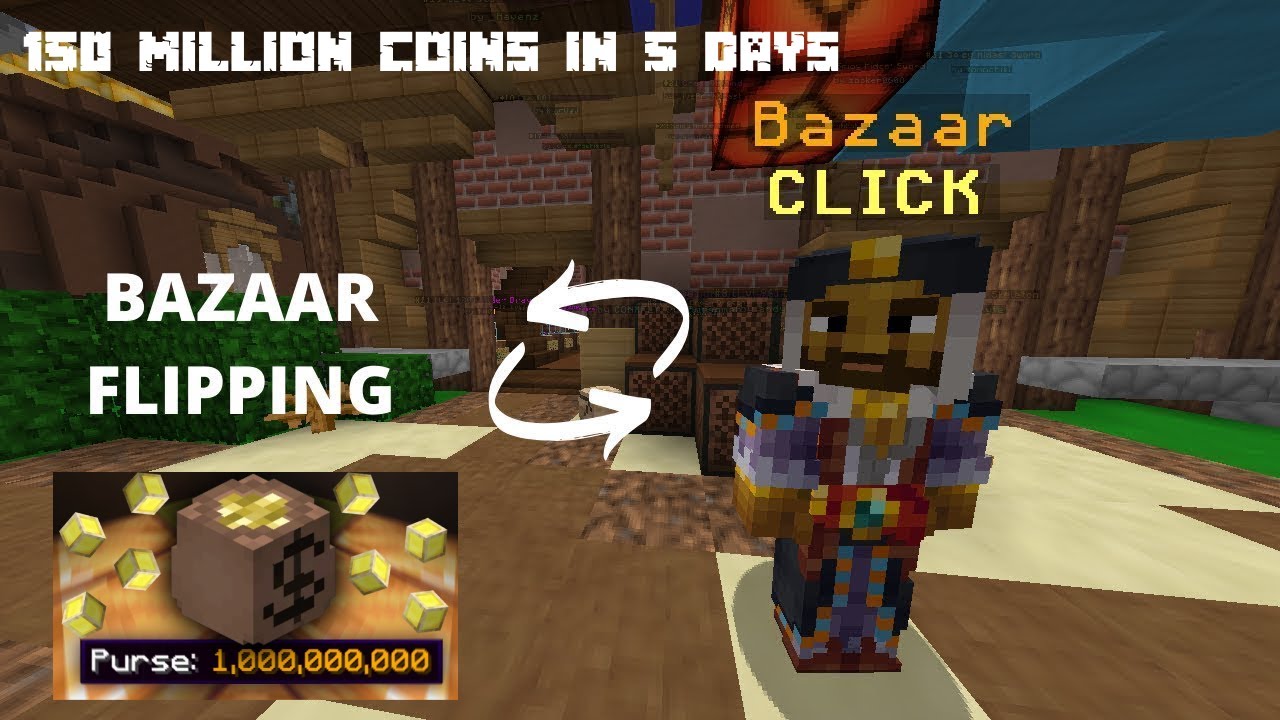 Bazaar flipping methods I used to make 150 million coins in 5 days ...
