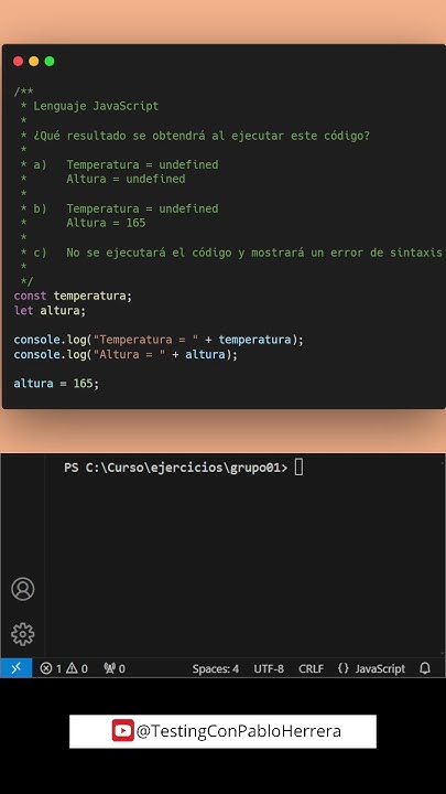 Atento Con Esta Constante En Javascript Shorts Qaautomation Youtube