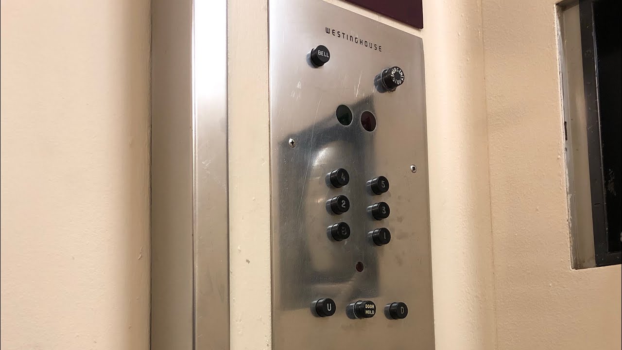 Triangle button Westinghouse elevator - West Penn Hospital - Pgh, PA ...