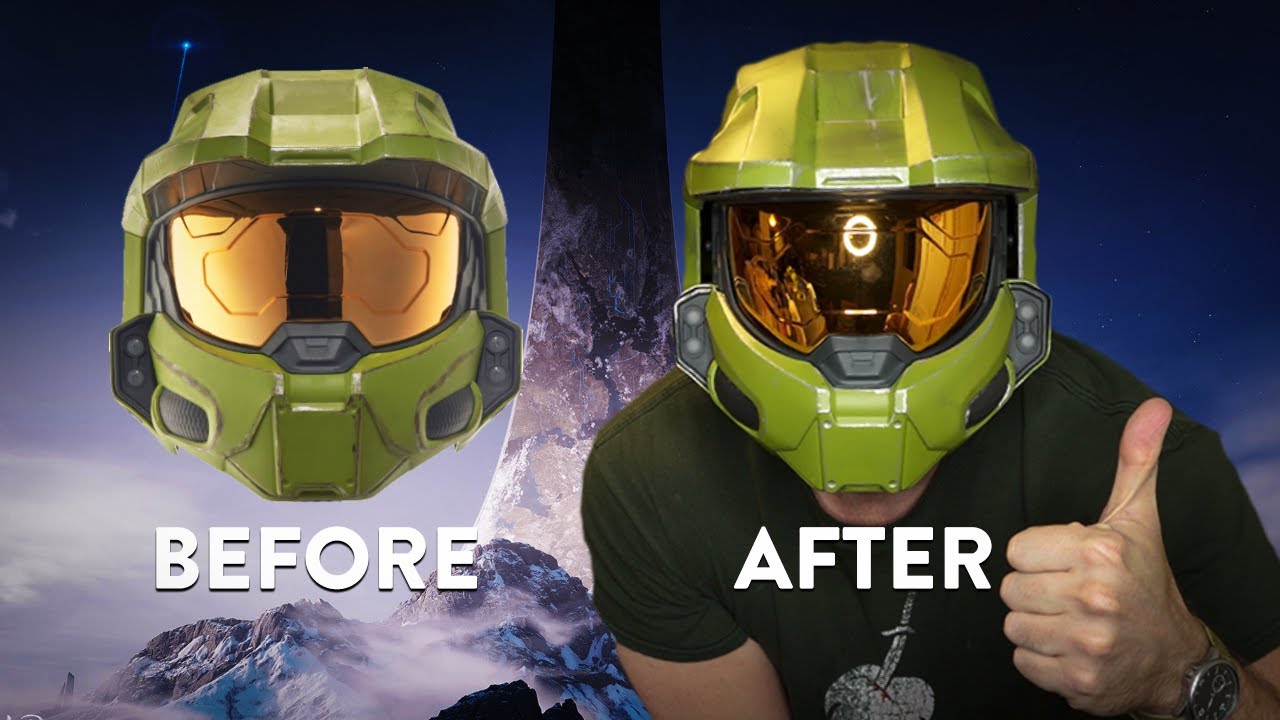 How to Repaint the Master Chief Jazwares Helmet - YouTube
