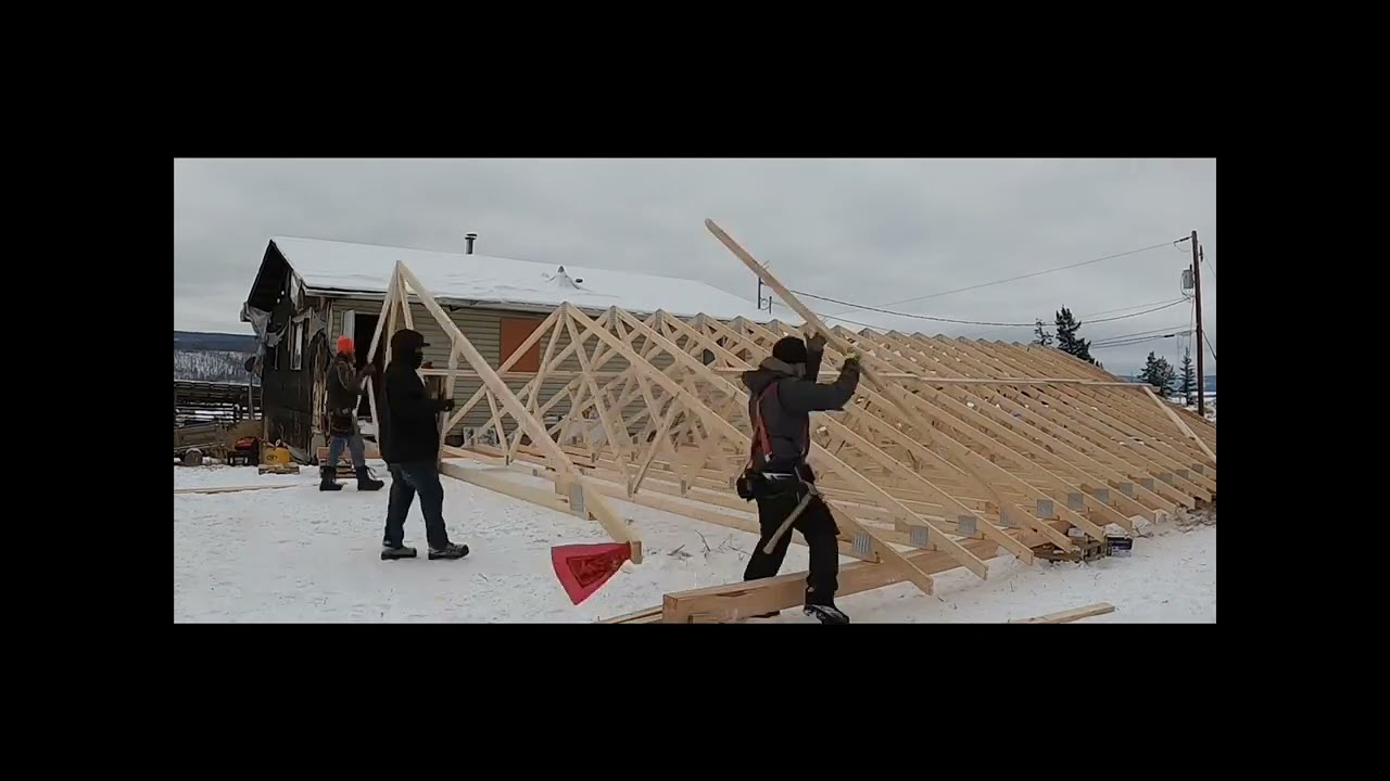Roof Construction on the Ground - YouTube