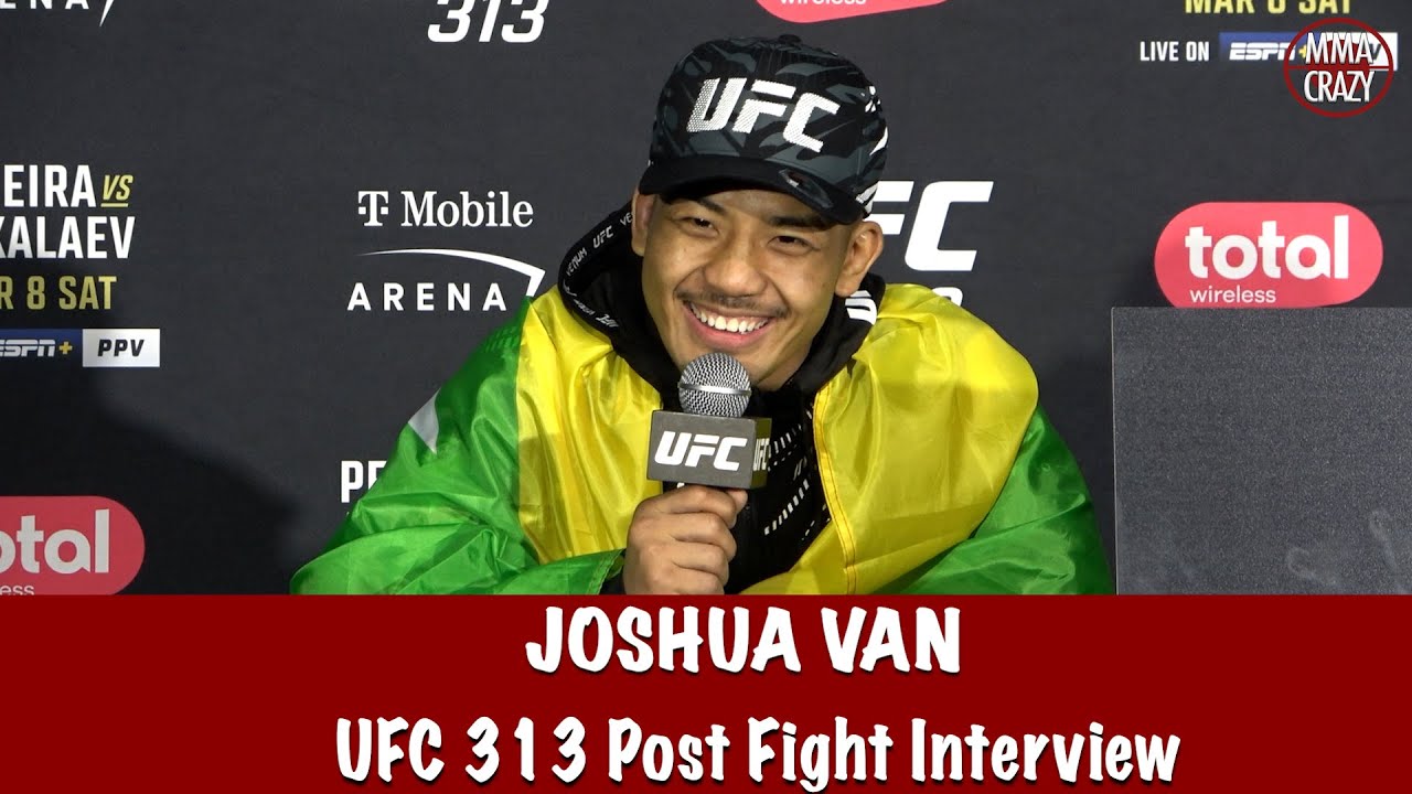 Joshua Van on UFC 313 win, "he knew he was gonna get knocked out" - YouTube