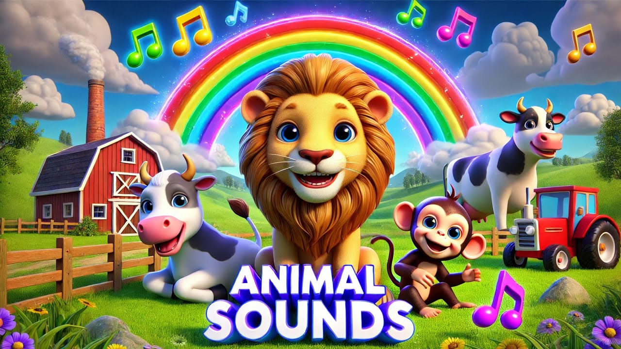 🐾 Fun Animal Sounds for Kids! 🎶 Learn Cute Animal Noises with 3D ...