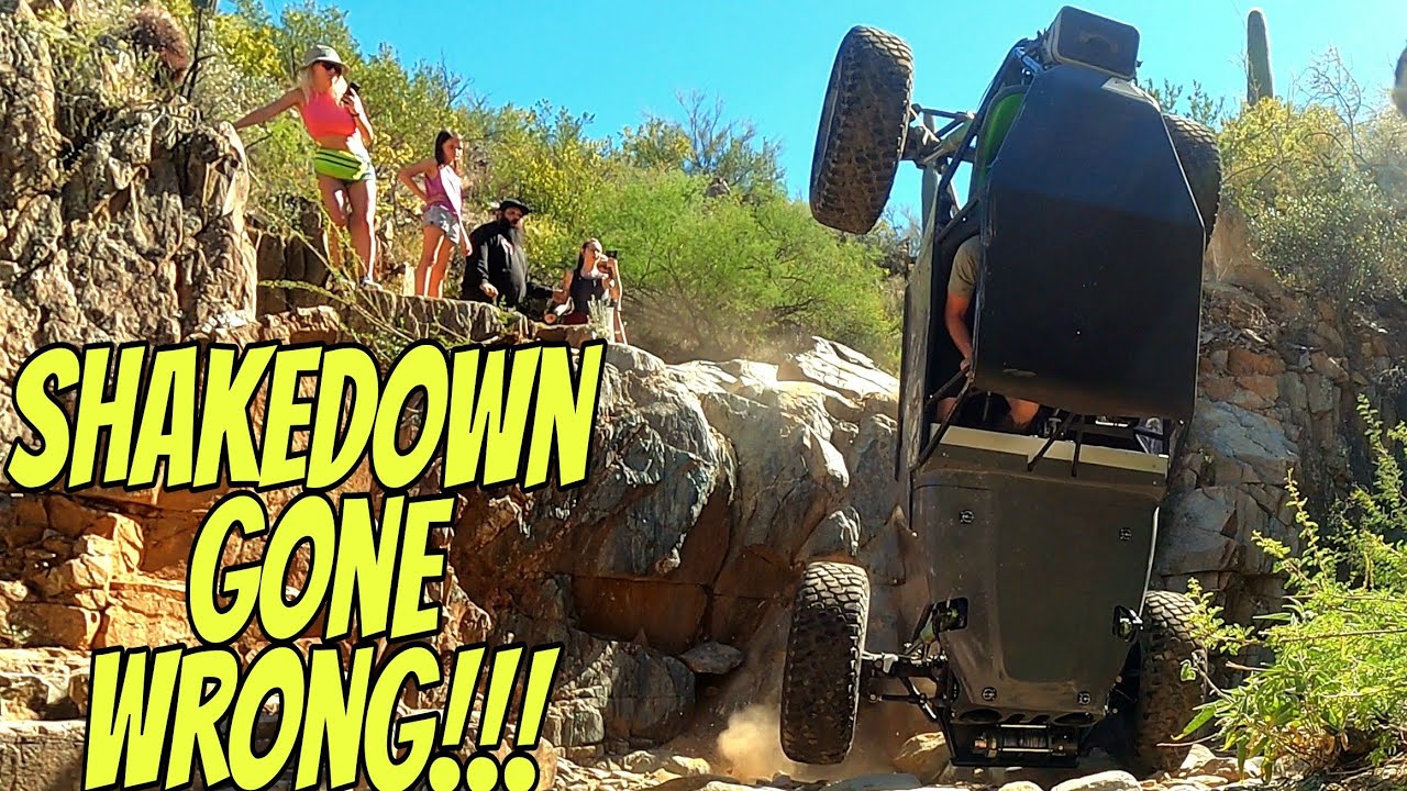 BUGGY ROLLS OF 13ft CLIFF | SHAKE DOWN RUN GONE WRONG | EXTREME ROCK ...