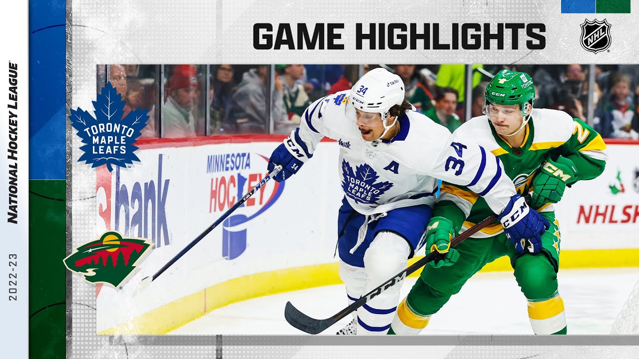 Maple Leafs @ Wild 11/25 | NHL Highlights 2022 - YouTube