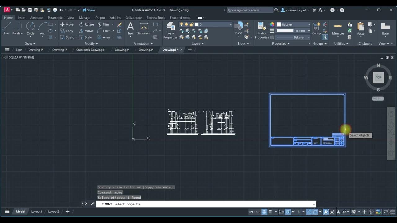 AutoCAD 2024: Customizing Print Settings for Move and Scale Command#autocad2024 #learnautocad ...