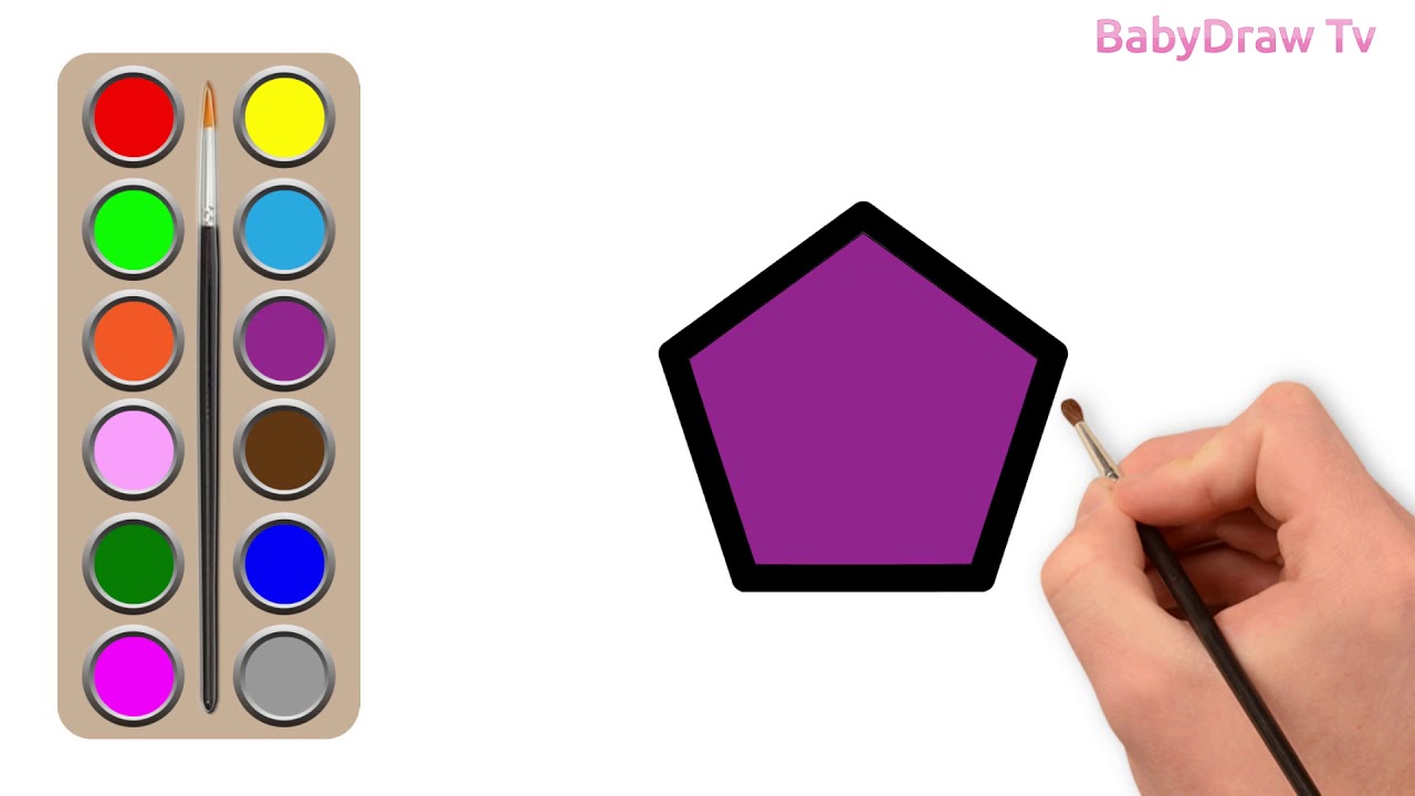 How to Draw shapes | Learn Shapes For Kids | Preschool Coloring Pages ...