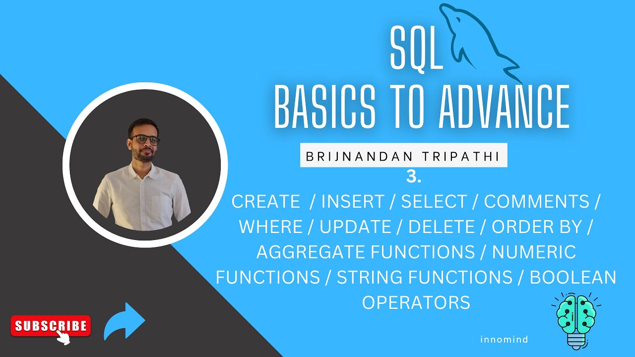 3 Sql Basics To Advanced Create Insert Select Etc Youtube 4575