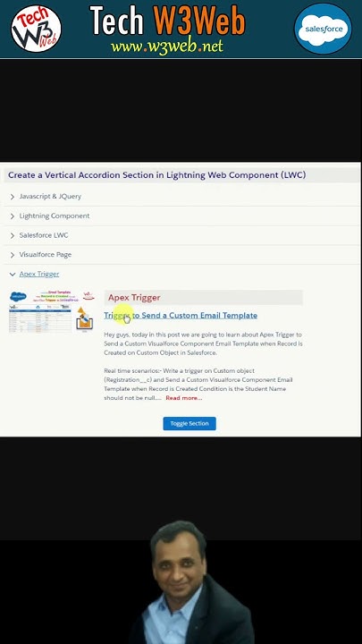 How to create custom expandable/collapsible section in LWC | #shorts #short #youtubeshorts - YouTube
