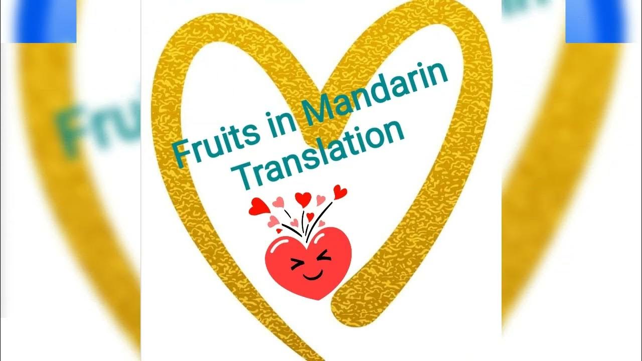 FRUITS & VEGETABLES In Mandarin Chinese Translation.. - YouTube