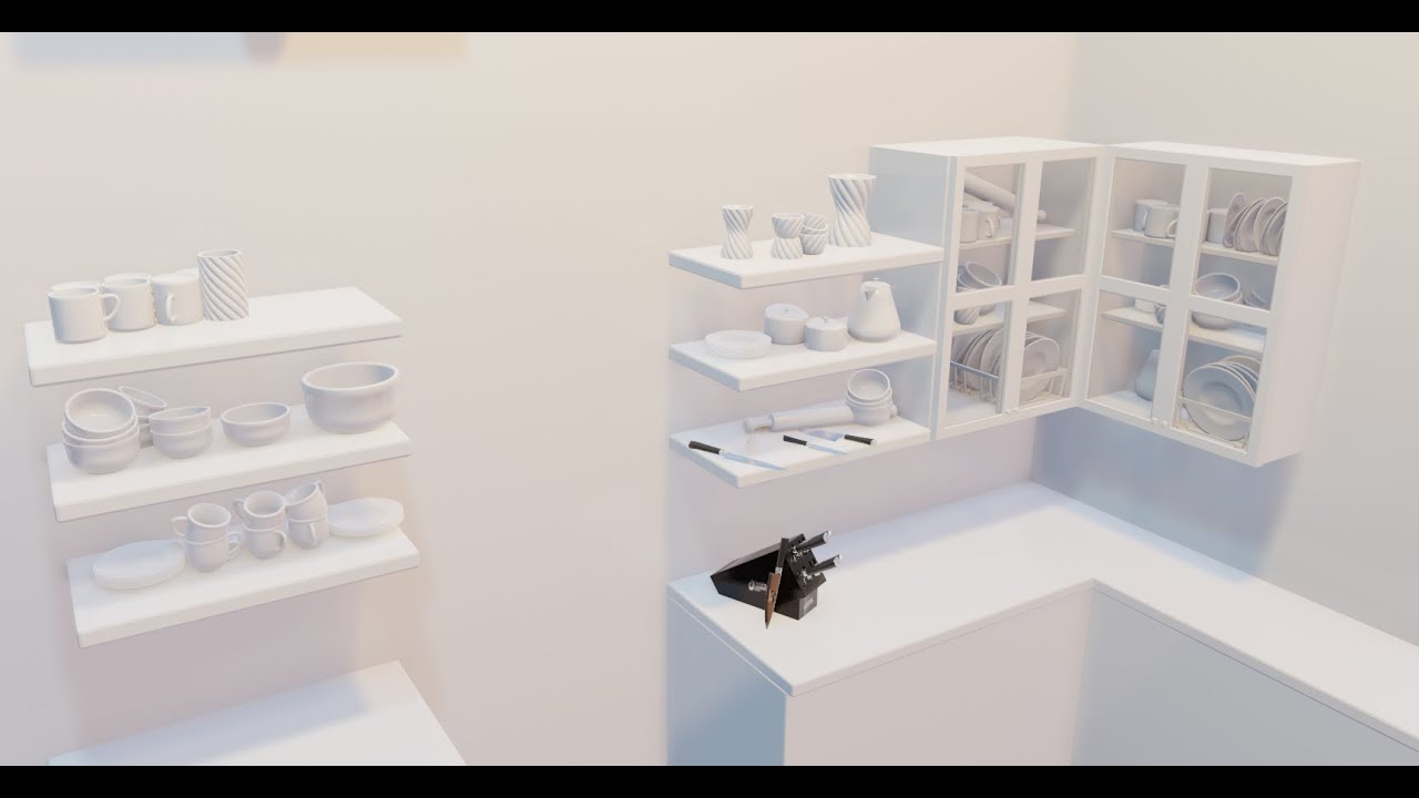 modeling kitchen utensils in blender 2 8 - YouTube