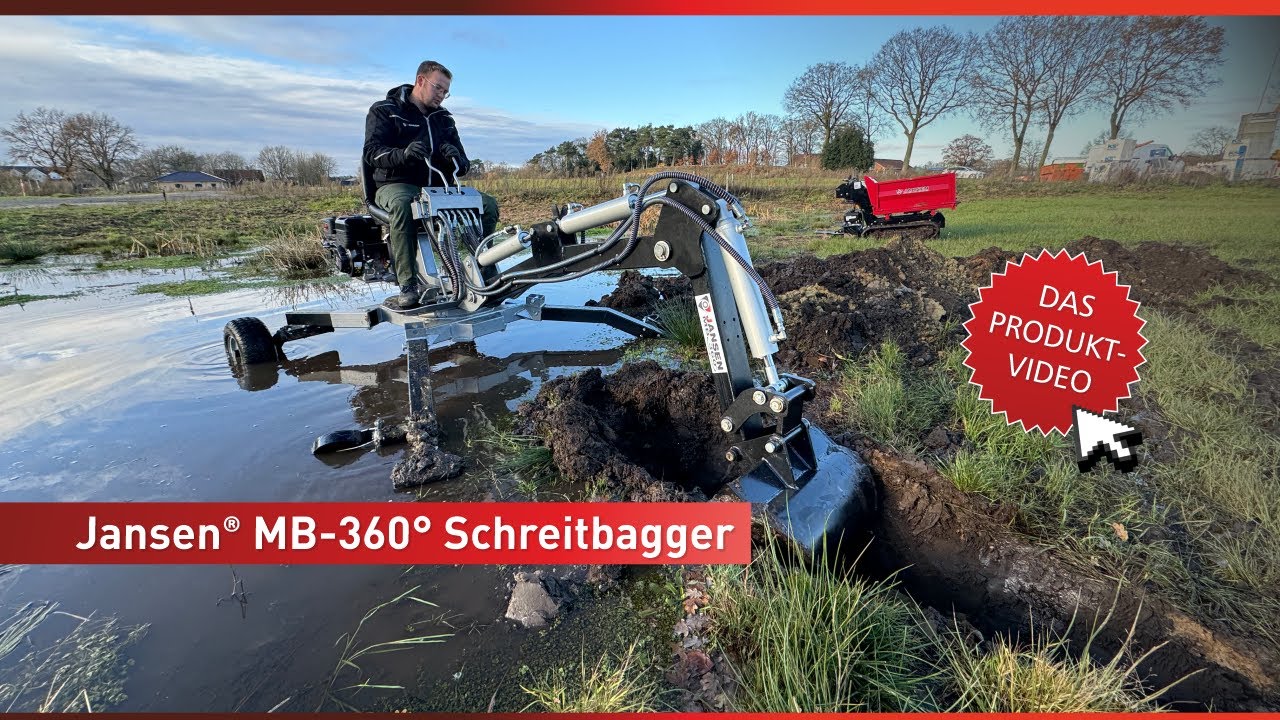 🚜🏗️ Entdecke den neuen Jansen® MB-360° Schreitbagger! - YouTube