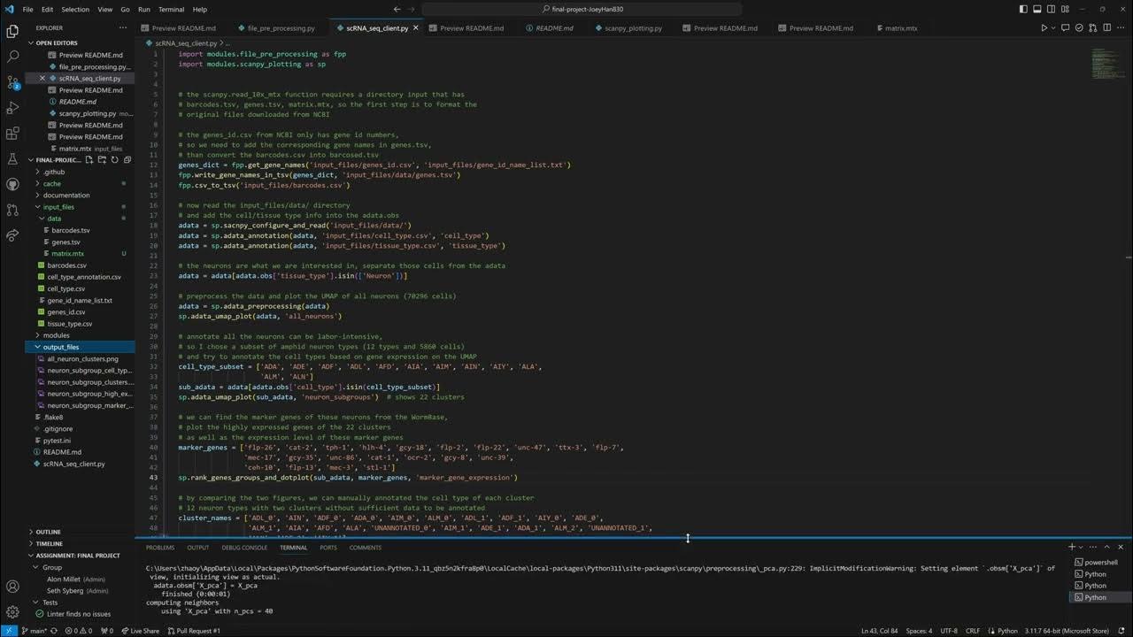 Python programming class final project revision Zhaoyu Han - YouTube