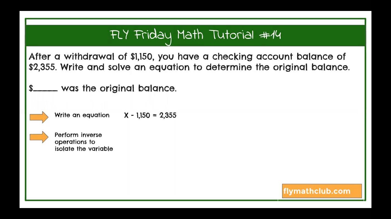 How can I use integers to manage money? - YouTube