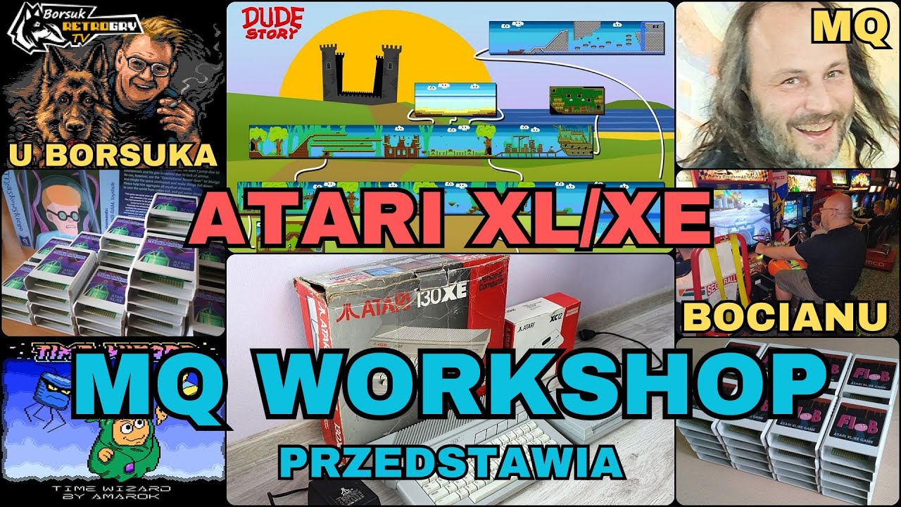 Borsuk Retro Gry TV: ATARI XL/XE - MQ WORKSHOP PRZEDSTAWIA! (Goście: MQ i Bocianu) - YouTube