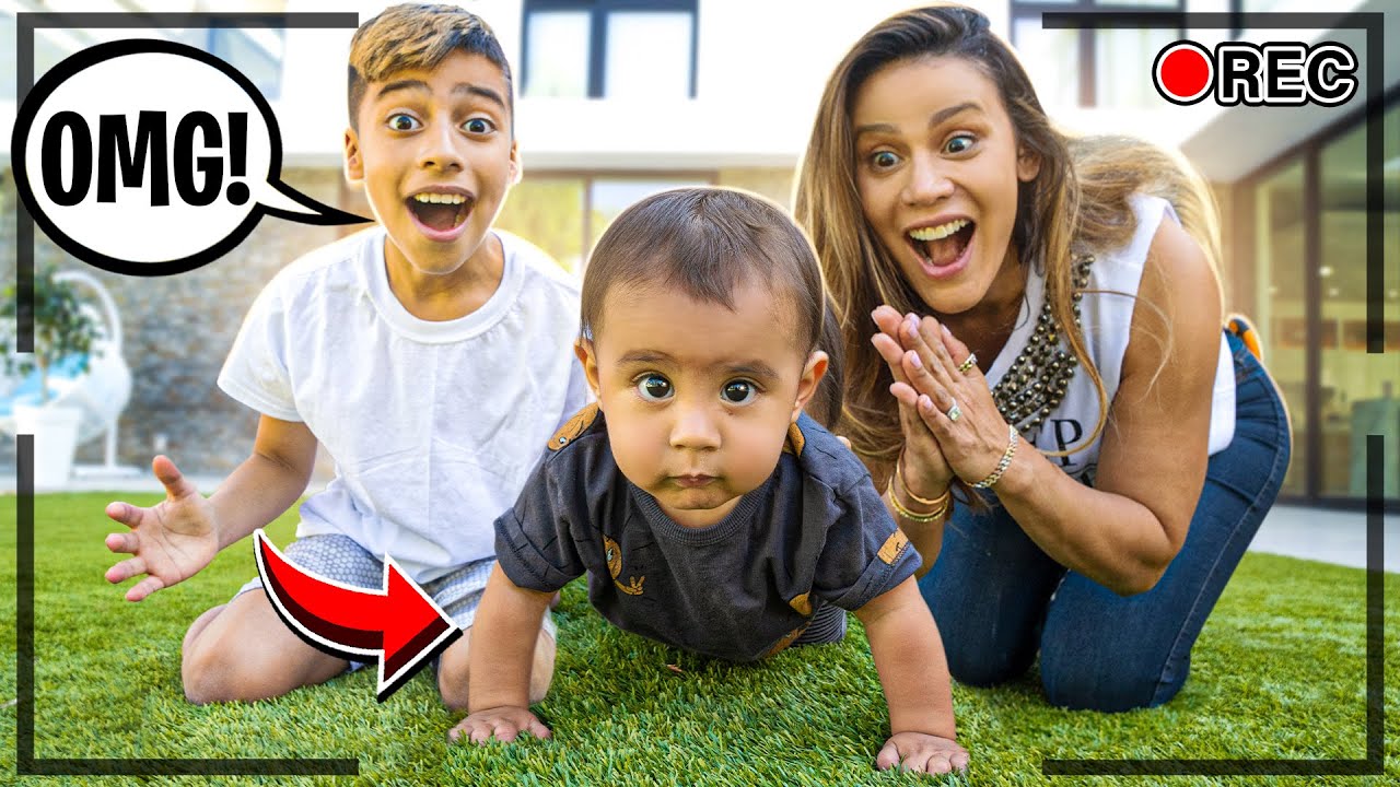BABY MILAN is Finally CRAWLING!!! (CAUGHT ON CAMERA) | The Royalty ...