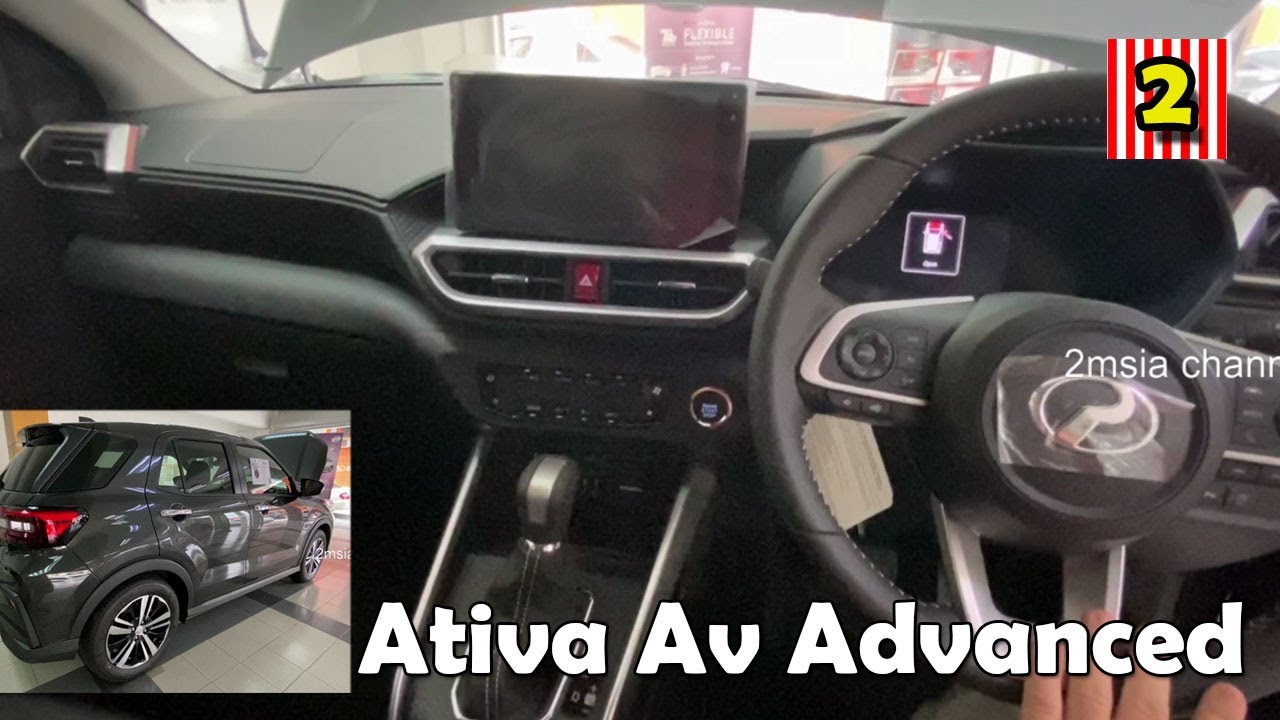 Perodua Ativa AV 2022 Advance Granite Grey Interior Exterior View Small ...