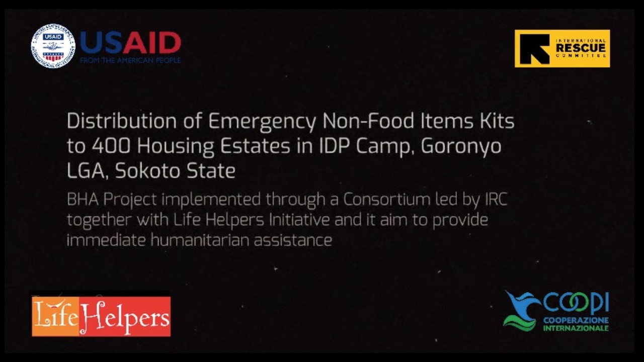 Emergency Non-Food Items Distribution in Goronyo IDP Camp - YouTube