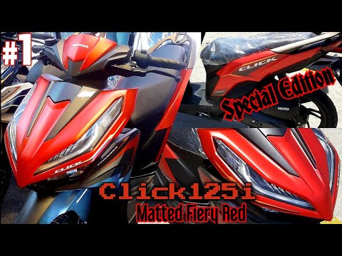 Latest Honda Click 125i 2024 in Special Edition Matted Fiery Red # ...