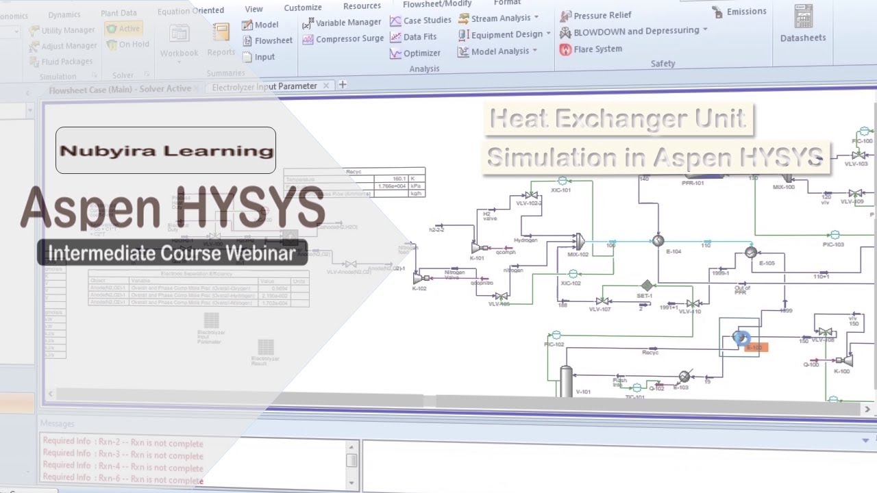 Aspen HYSYS Intermediate Course Preview - YouTube