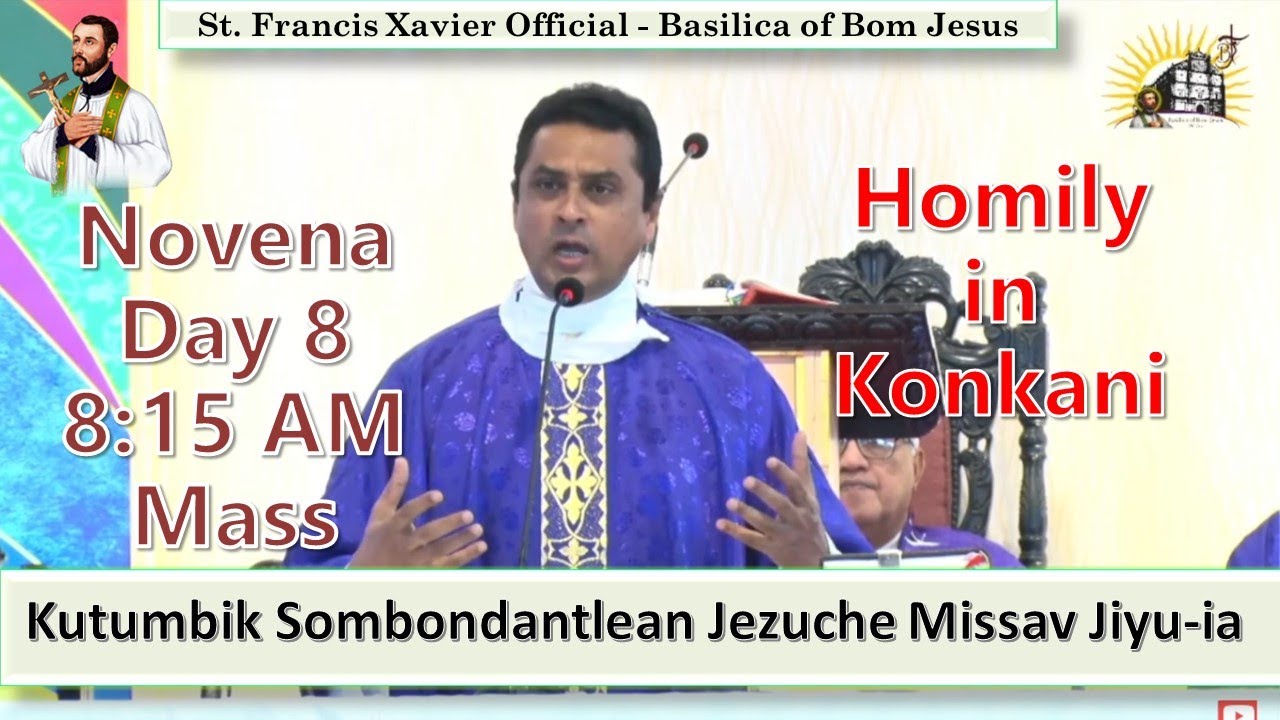 Sermon - Novena Day 8 - Jezuche Missav Jiyuia - Homily in Konkani - 1 Dec 2022 - YouTube