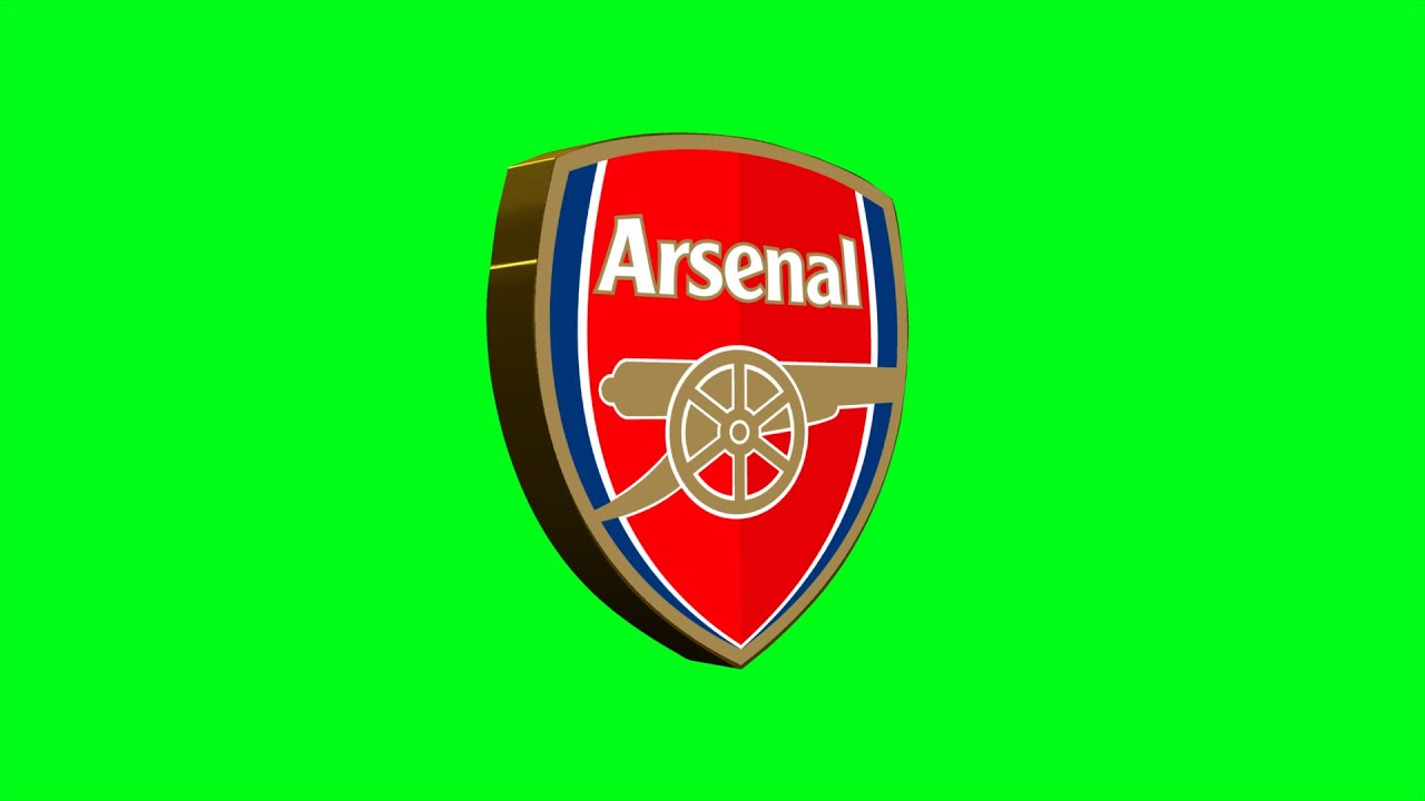 Arsenal FC Football Club 3D animated intro video logo Green Screen ...