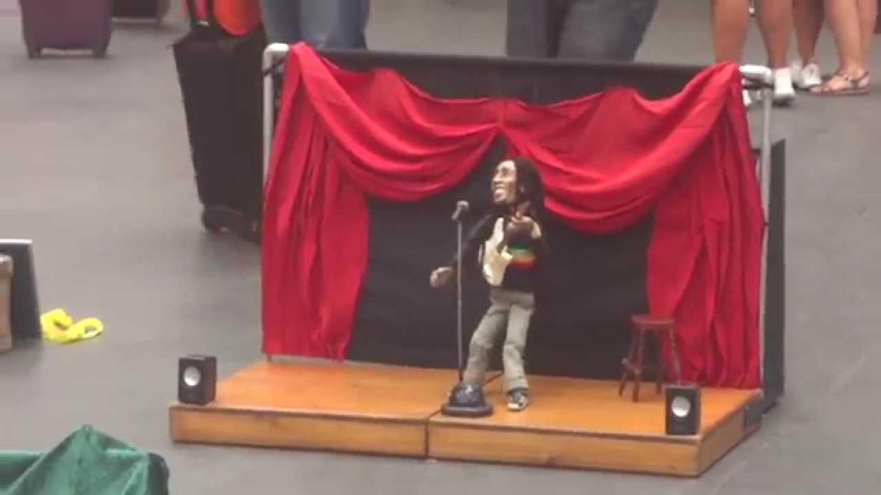 Bob Marley Puppet Plays Guitar & Dances Reggae Music - Video - YouTube