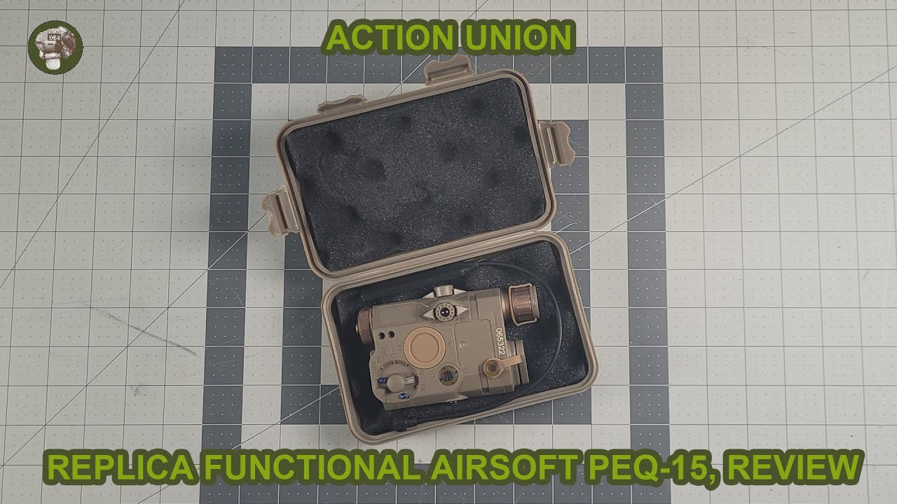 Action Union Airsoft functional PEQ 15, review - YouTube