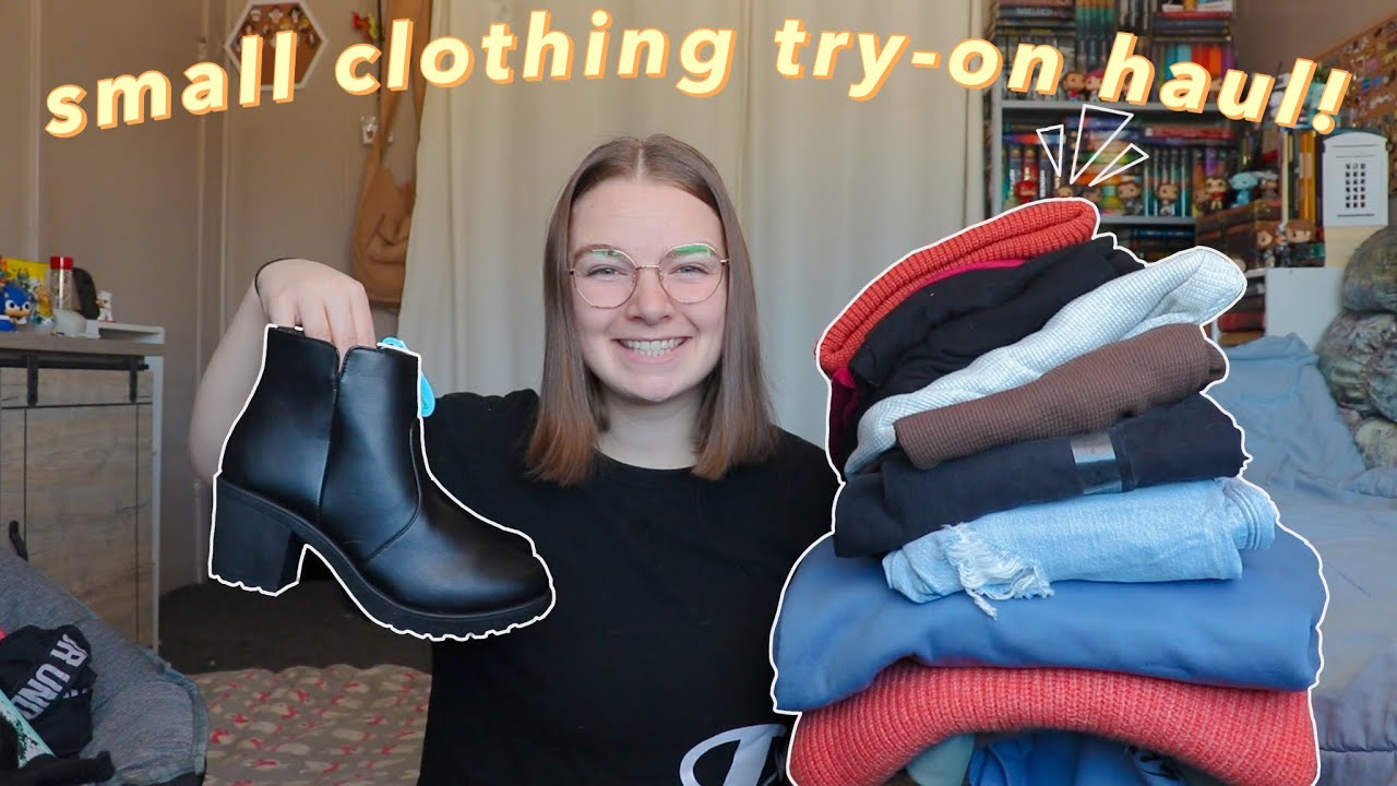 small clothing try-on haul! - YouTube