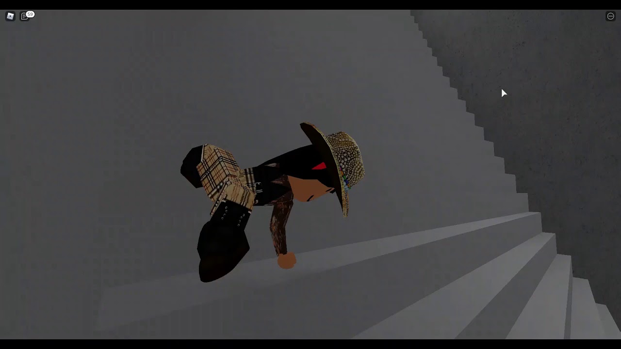 Falling down stairs in ragdoll ._. - YouTube