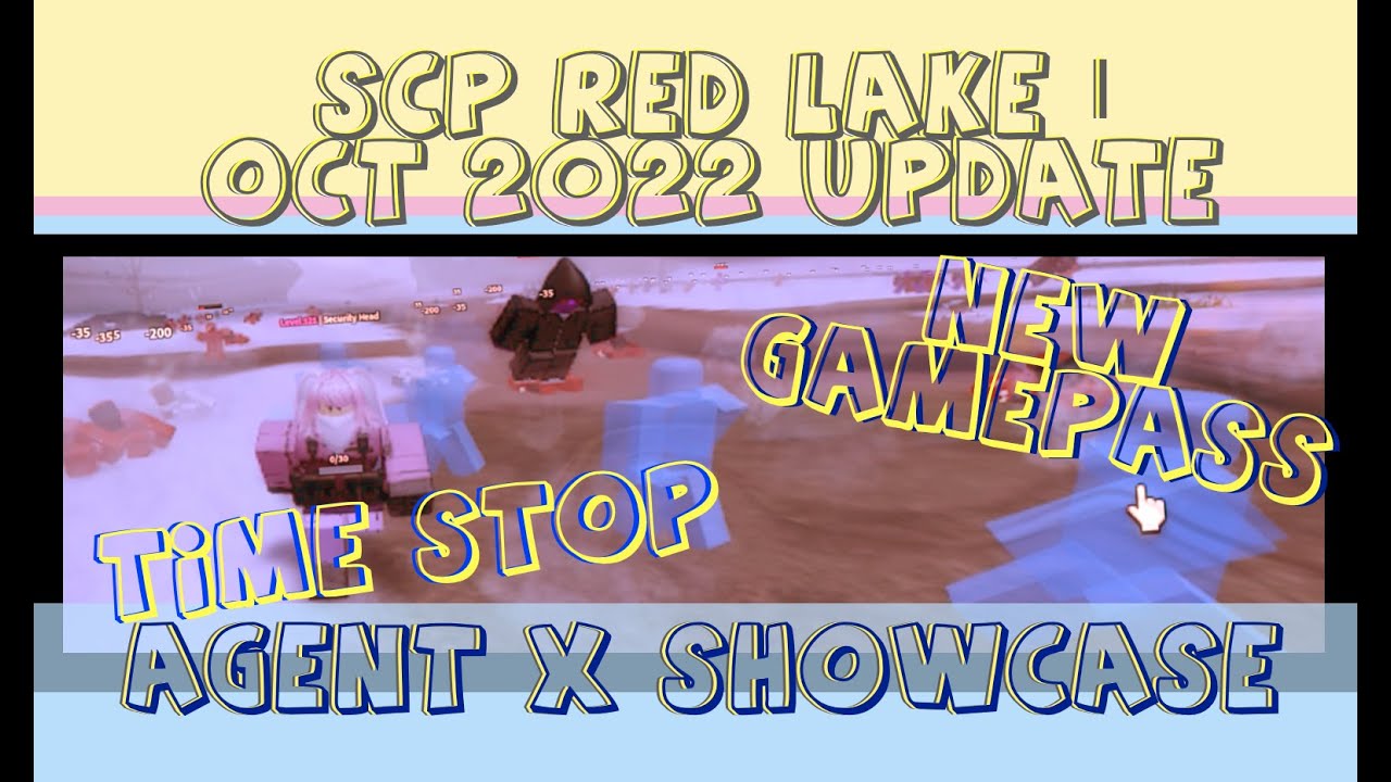 SCP Red Lake Oct 2022 Update | Agent X | Roblox - YouTube