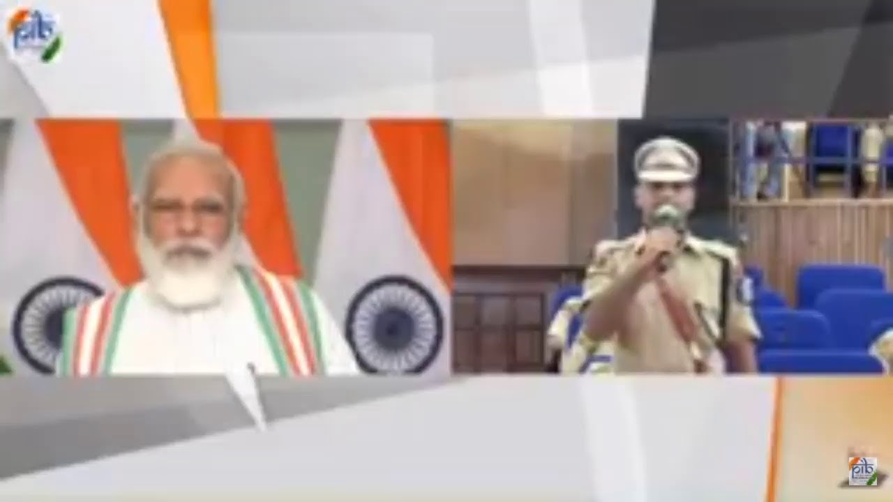 PM Narendra Modi interacts with IPS probationers through video ...