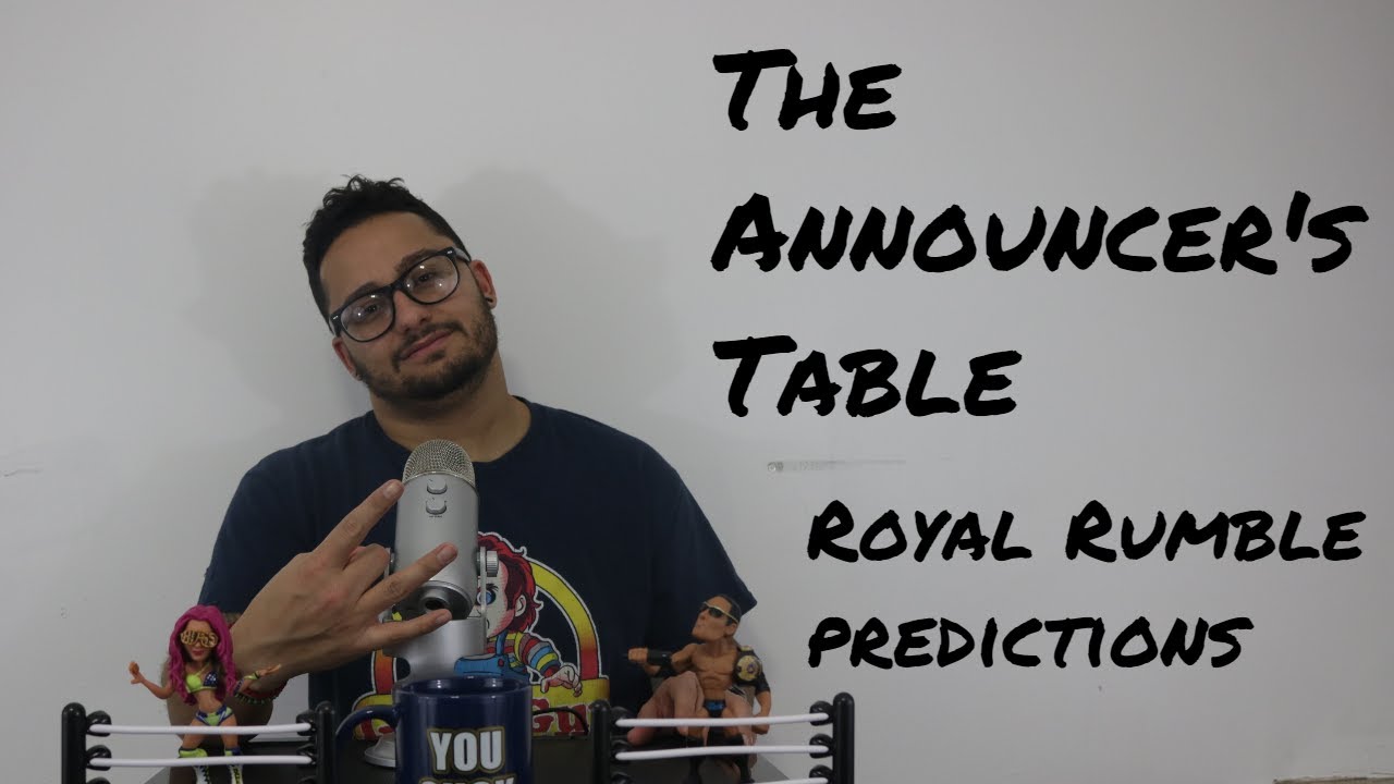 The Announcer's Table - Royal Rumble Predictions /Slam Crate Giveaway ...
