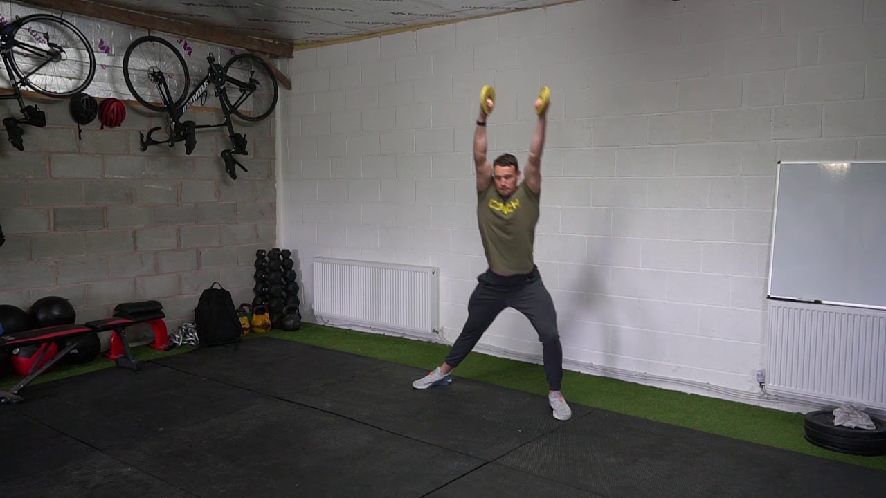 Lateral Lunge with Overhead Reach - YouTube