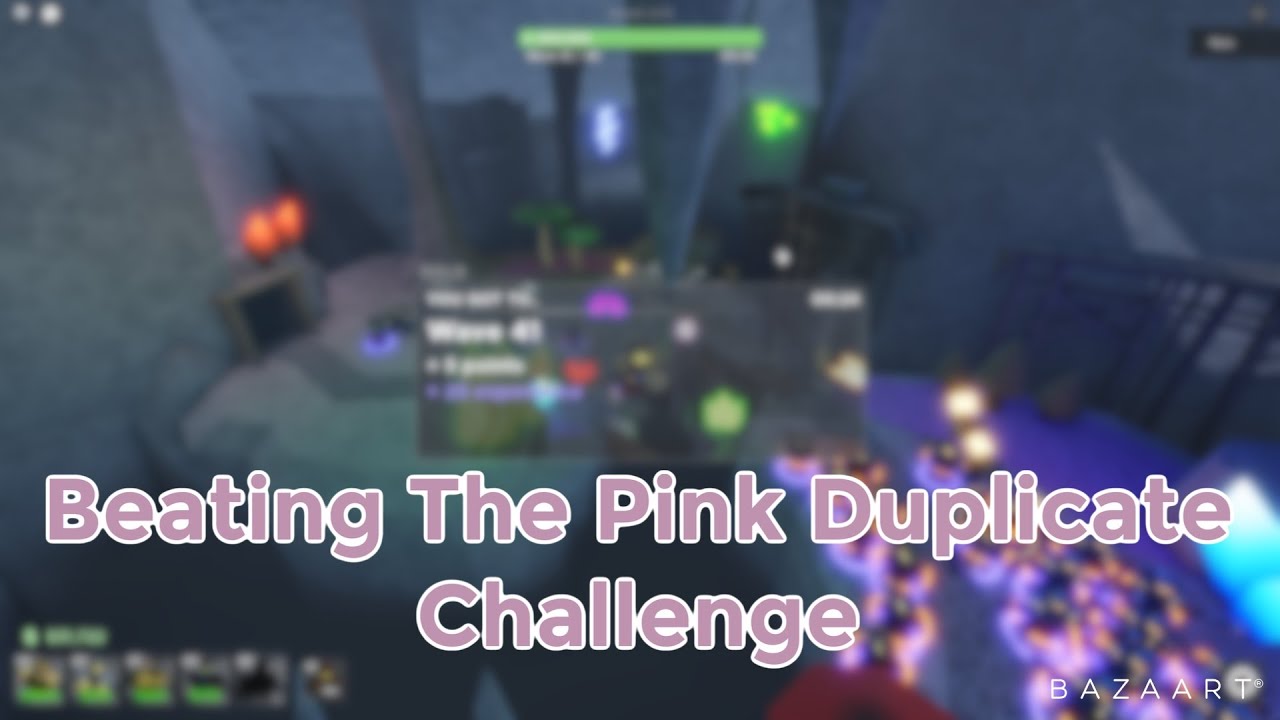 Tower Blitz - Beating The Pink Duplicate Challenge - YouTube