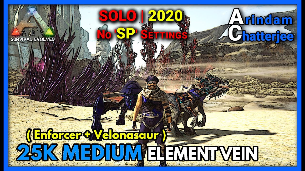 Ark Extinction - (SOLO) Medium 25K Element Vein - S2E47 - YouTube