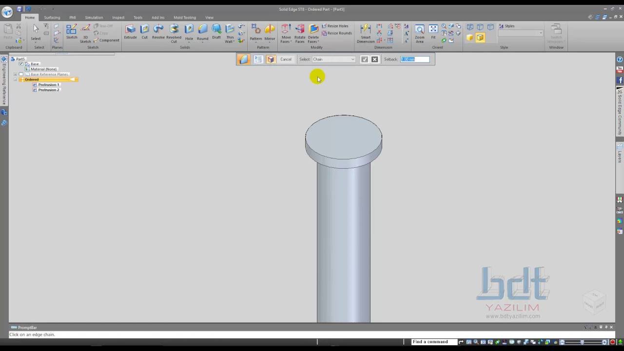 Solid Edge ST8 Kaykay Projesi - 7- Pin - YouTube