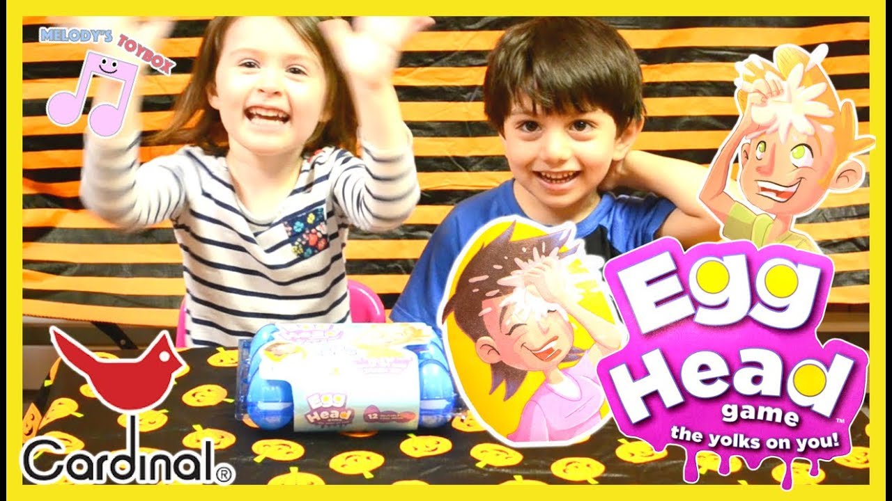 PLAYING THE EGG HEAD GAME - Playing with the egg head game, the yolks ...