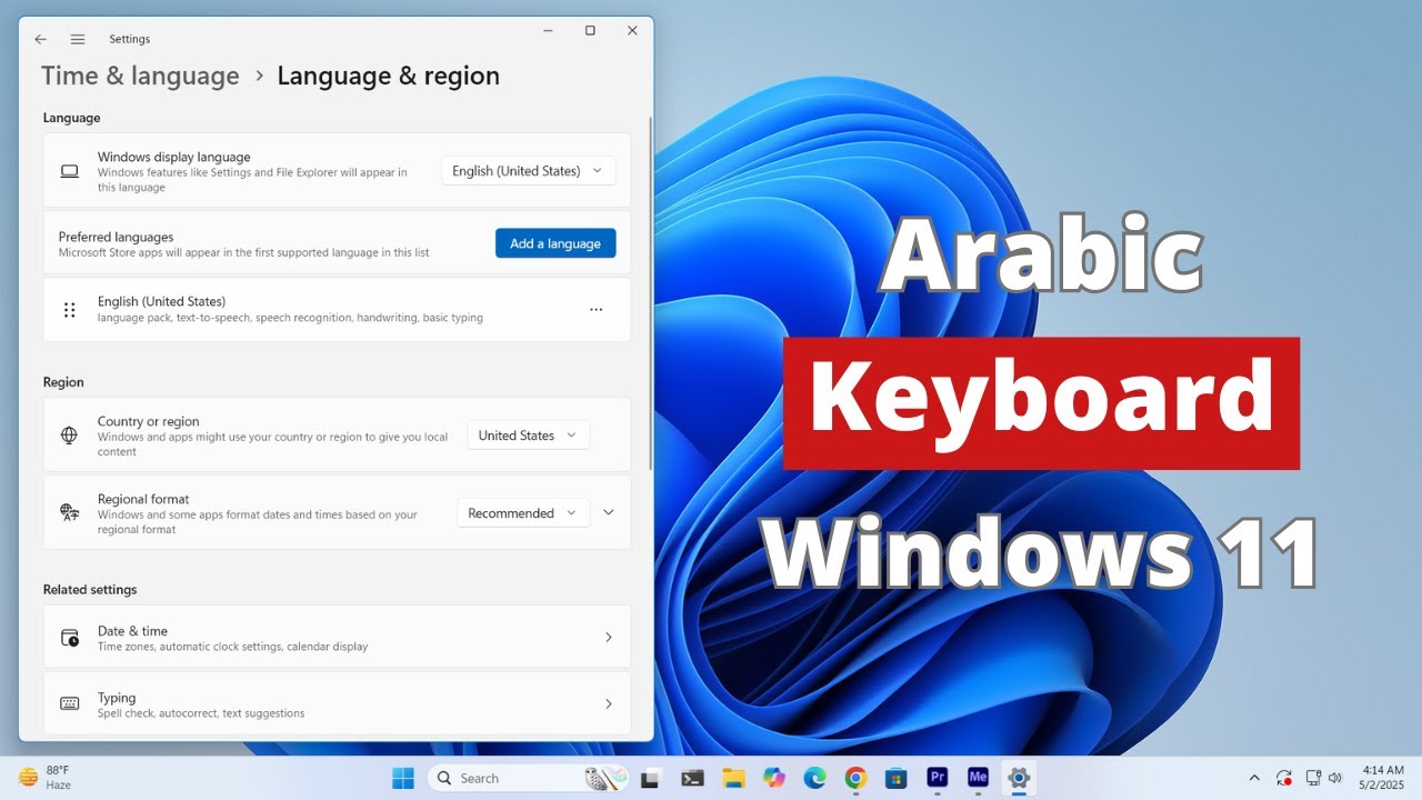 How to Change to Arabic Keyboard in Windows 11 - YouTube