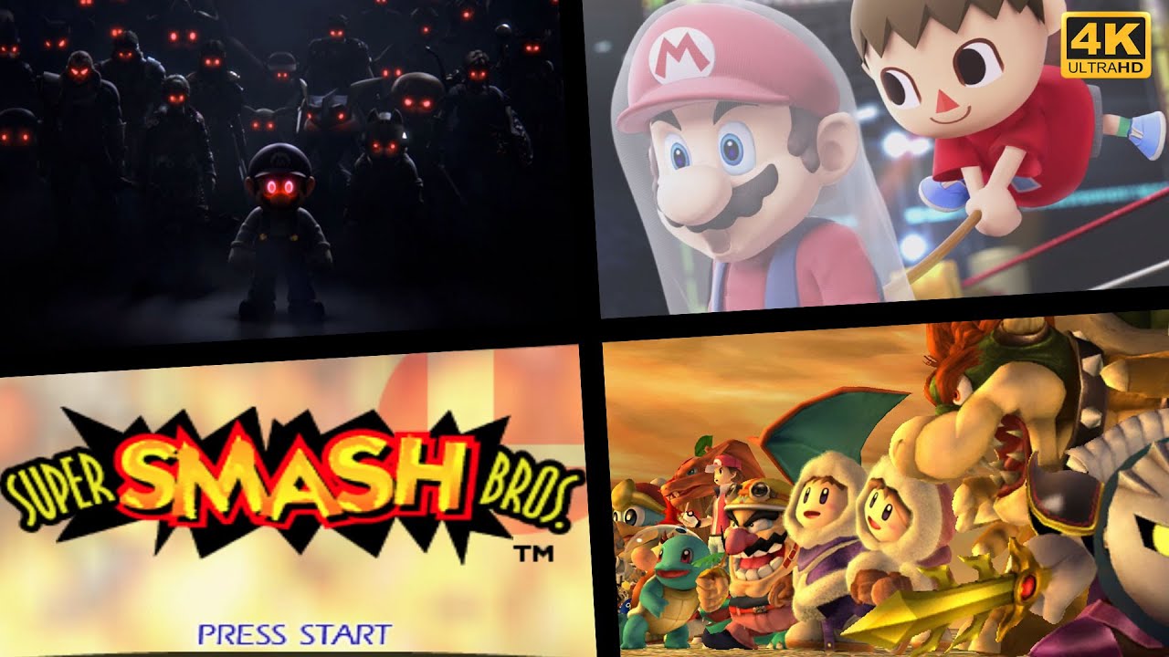Evolution of Super Smash Bros. All Intro Cutscenes (1999-2022) N64 | GC ...