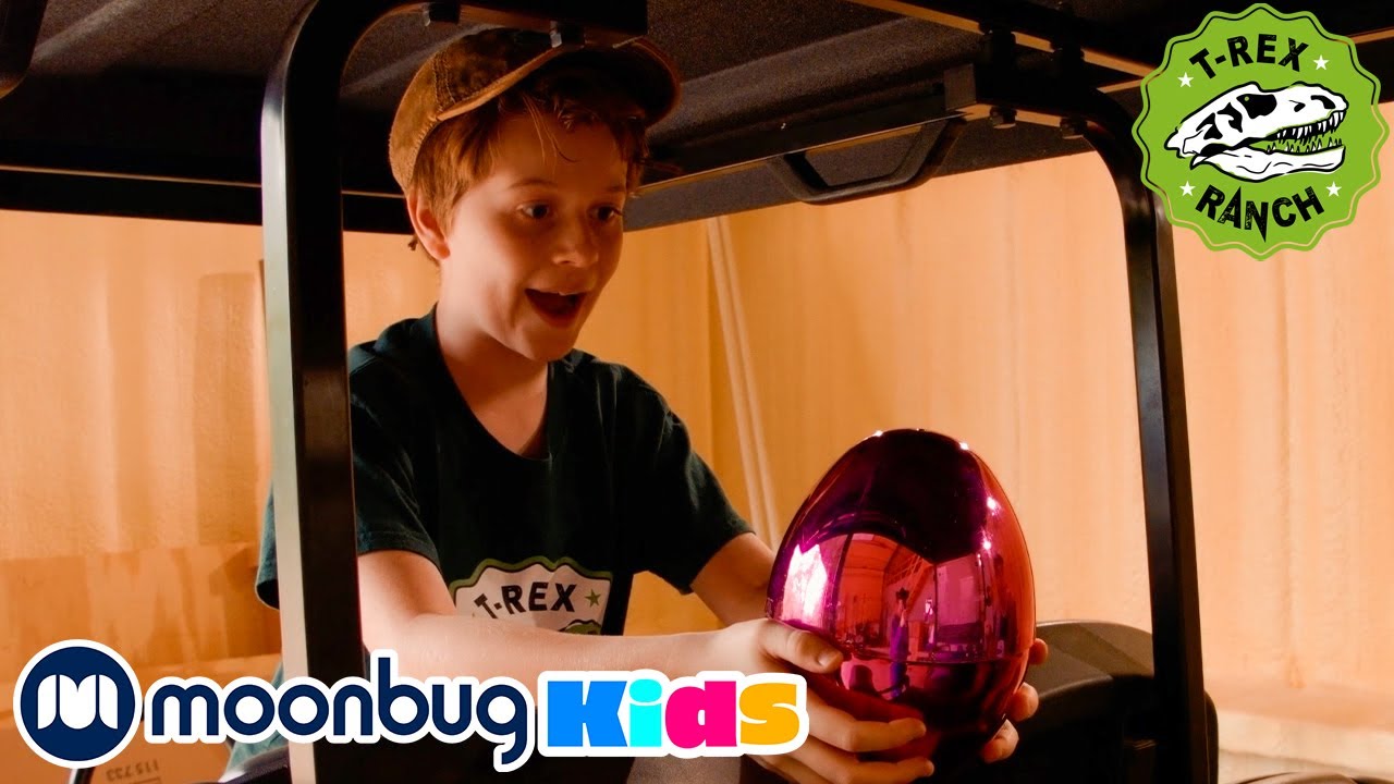 T-rex Ranch - Dinosaur Surprise Egg Hunt! | Moonbug Kids TV Shows ...