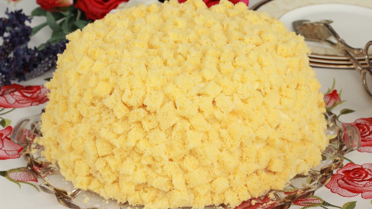 TORTA MIMOZA - RECEPT ZA MIMOZA TORTU - YouTube