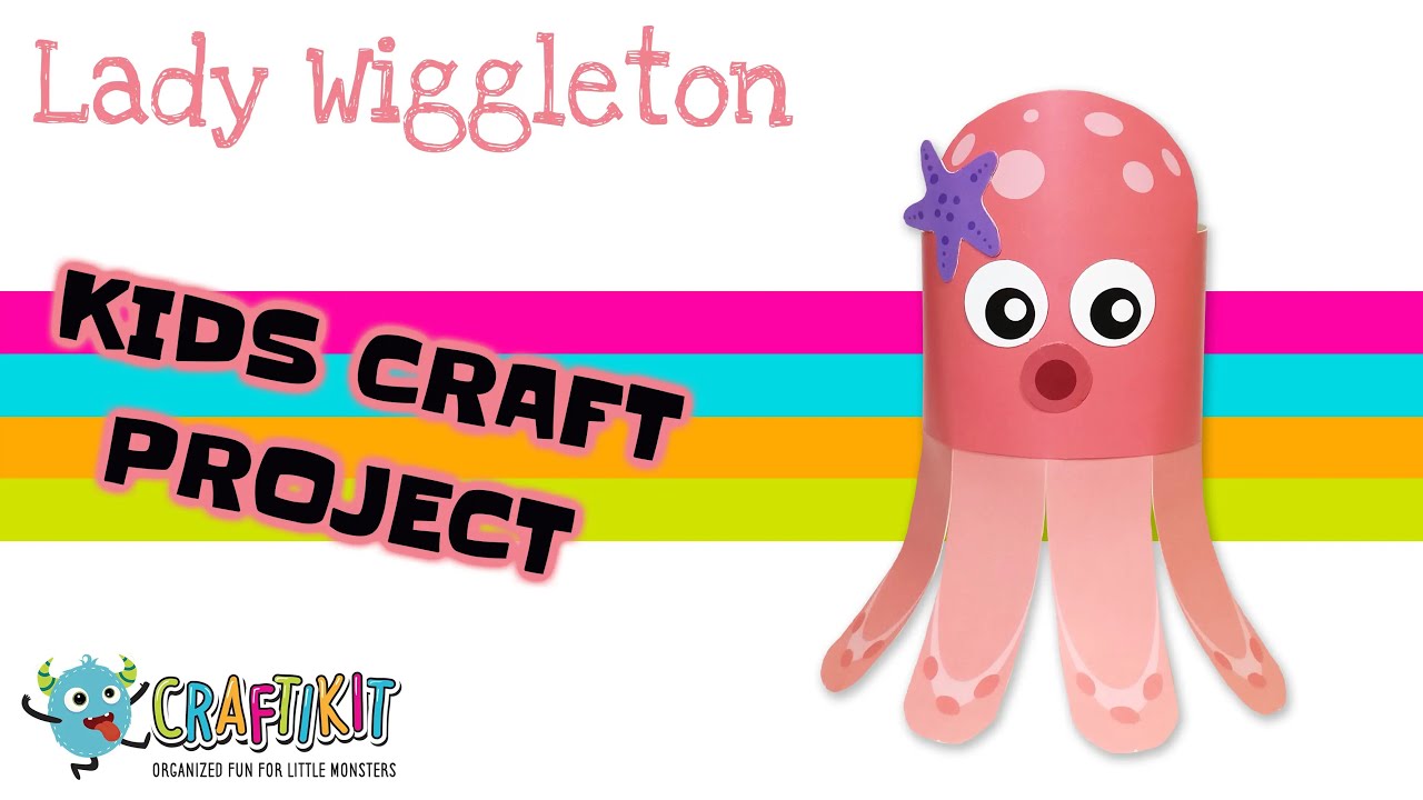 Lady Wiggleton - Cute Octo-Art for Kids - YouTube