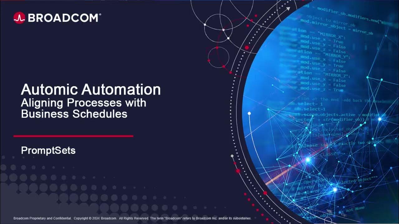 Automic Automation: Aligning Processes with Business Schedules - PromptSets - YouTube
