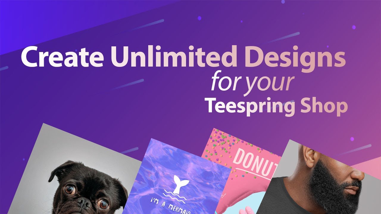 Create Unlimited Designs for your Teespring Shop - YouTube