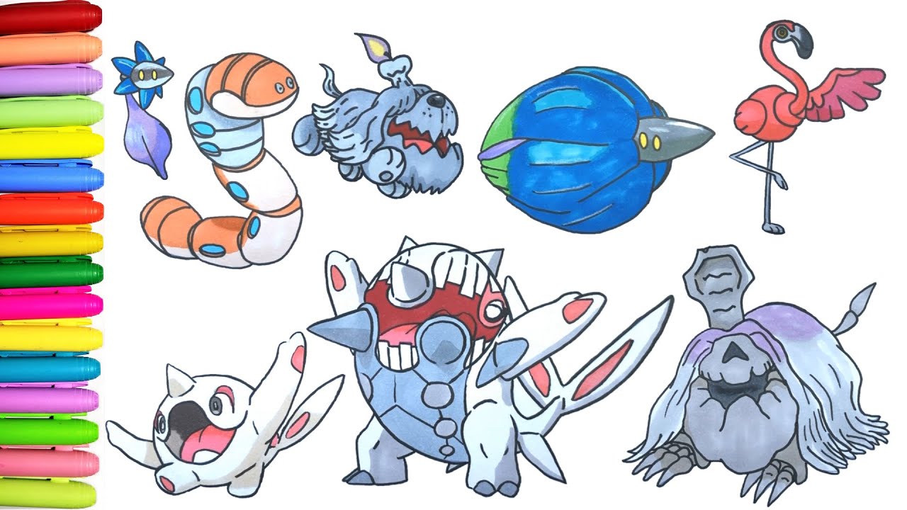 Pokemon Coloring Book | Gen 9 Pokedex #968-975 - YouTube