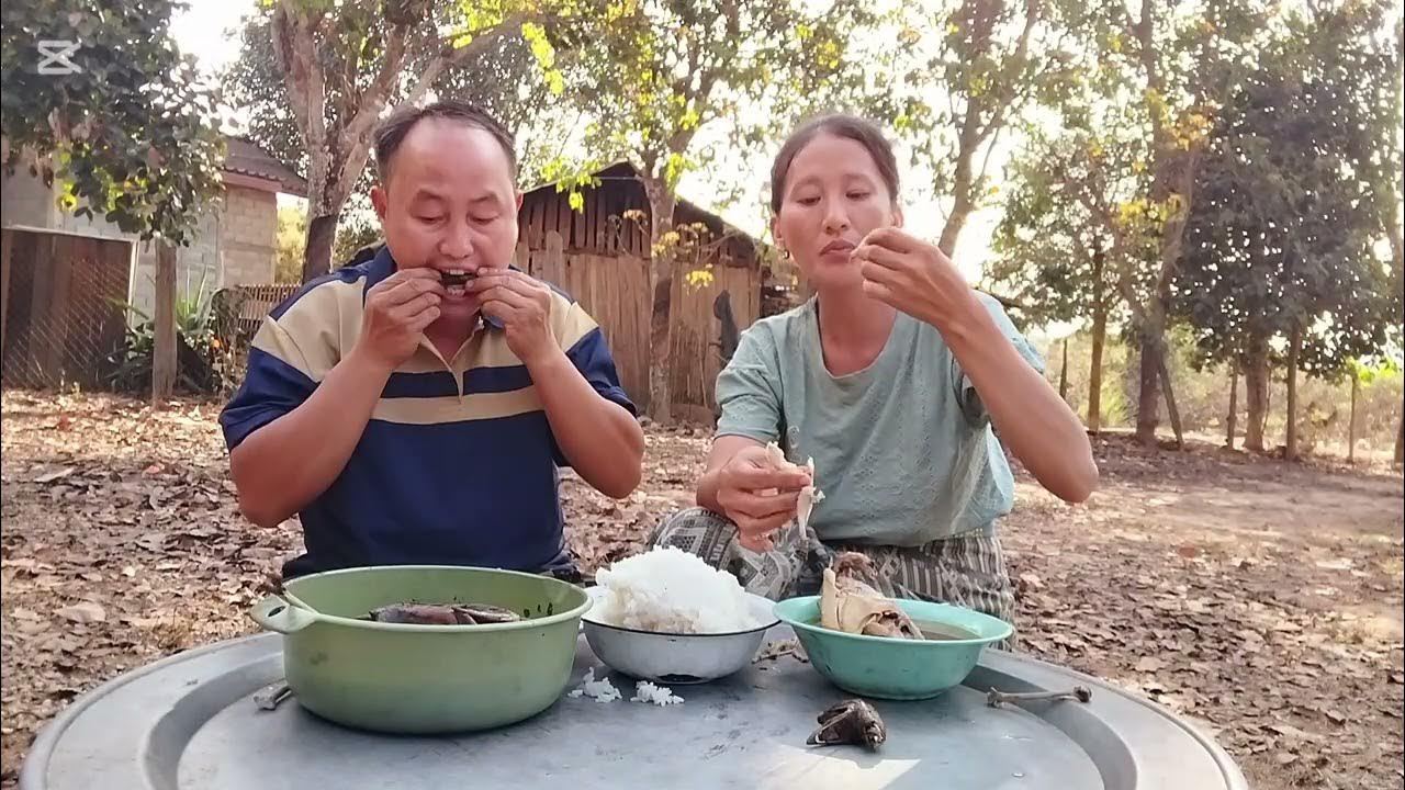 kuv tus niam tsev muab ib hnab tshuaj zoo mob laug tsaws ob tug qaib noj /23/2/202/ - YouTube